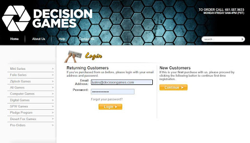 Support - Decision Games